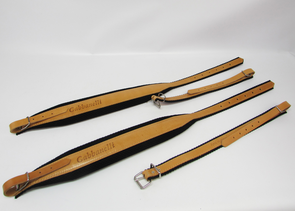 Gabbanelli Deluxe Accordion Shoulder Straps Tan/Black (Tan Leather ...