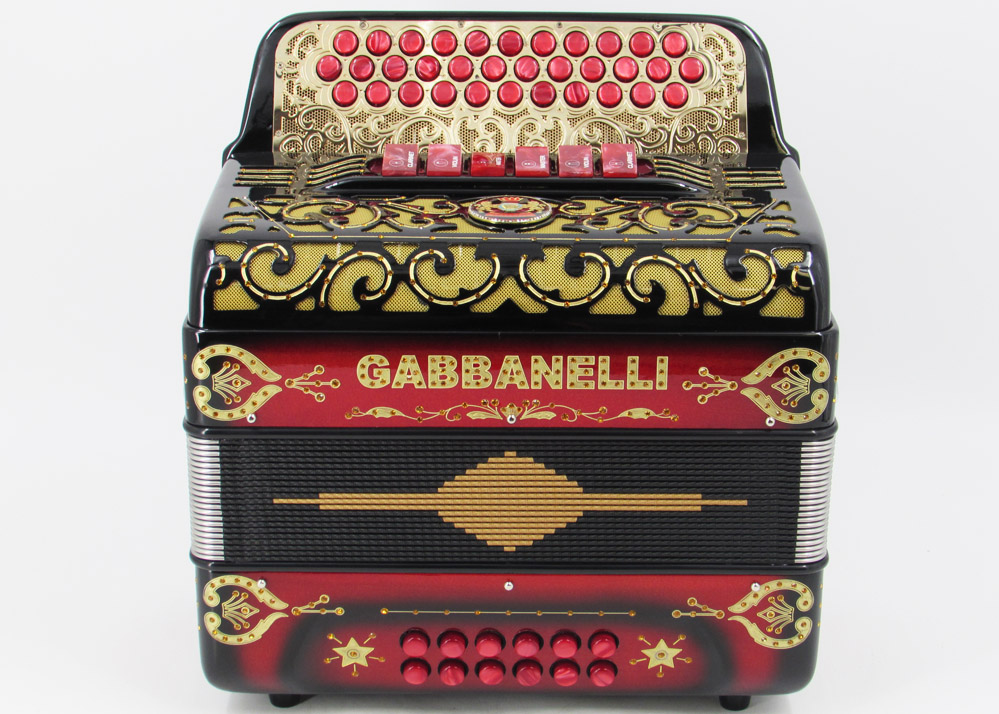 Gabbanelli M2Tone Compact Solid Wood Red Stain - Gabbanelli Accordions