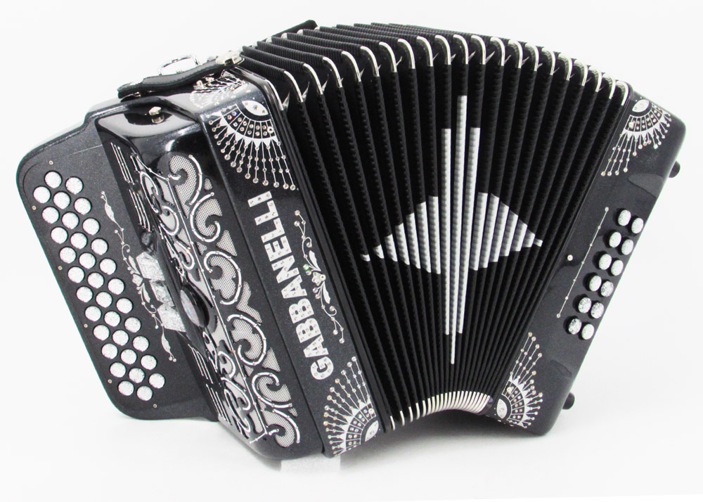 Gabbanelli M103 Black Lacquer Finish - Gabbanelli Accordions