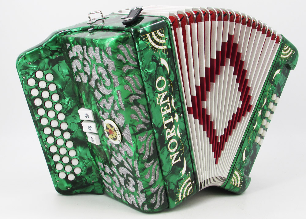Acordeon Marca Norteño 3 Registros Verde Perla/Sol Blanco - Gabbanelli ...