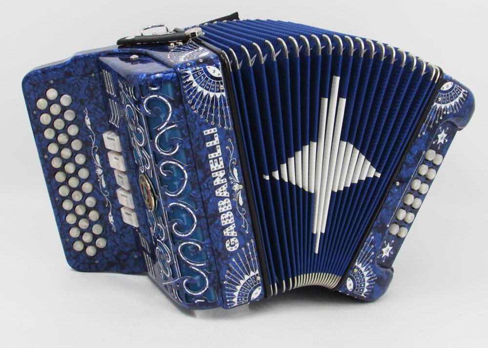 Gabbanelli M5R Super Compact Blue Pearl - Gabbanelli Accordions