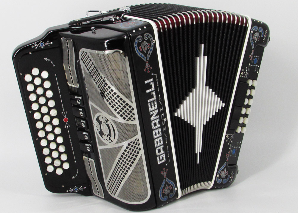 Gabbanelli M400 Black - Gabbanelli Accordions