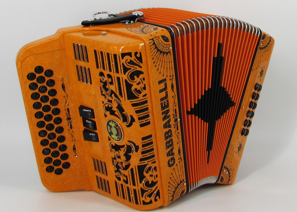 Gabbanelli M350 Bengal Orange - Gabbanelli Accordions