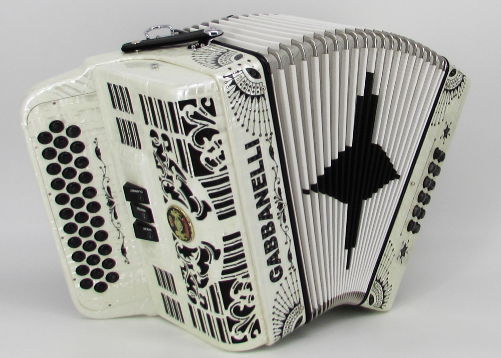 Gabbanelli M350 Vintage White - Gabbanelli Accordions