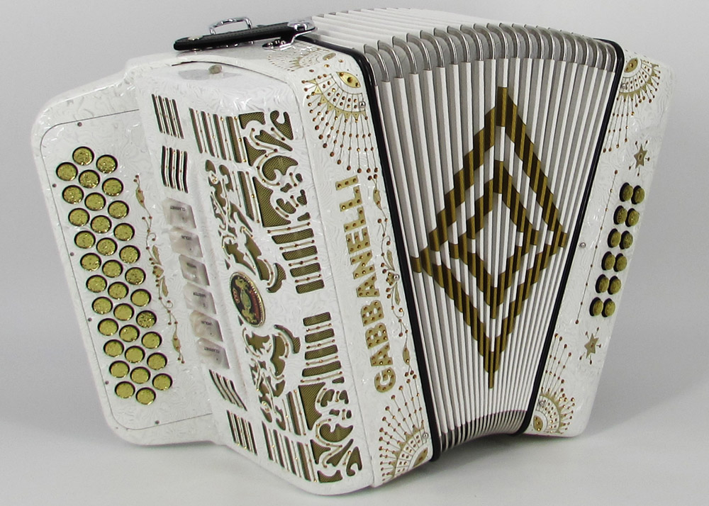 Gabbanelli M2Tono Compacto Blanco Artico - Gabbanelli Accordions